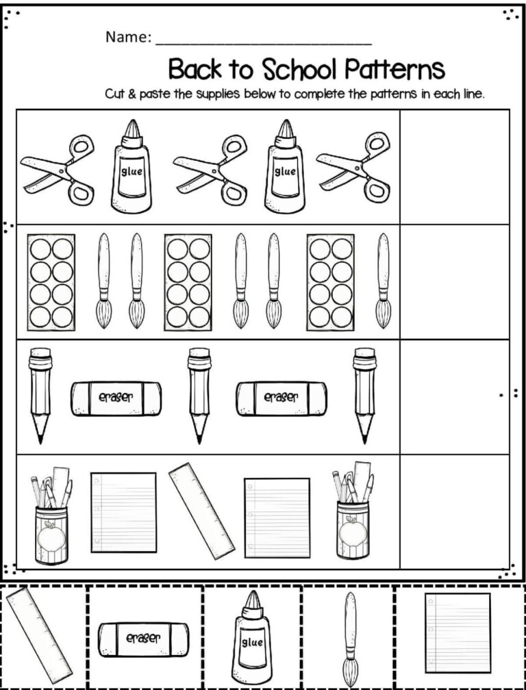 Back To School Activity Sheets - schoolprintablesheets.com