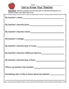 Best Free Teacher Pay Teachers Middle School Sheets ...
